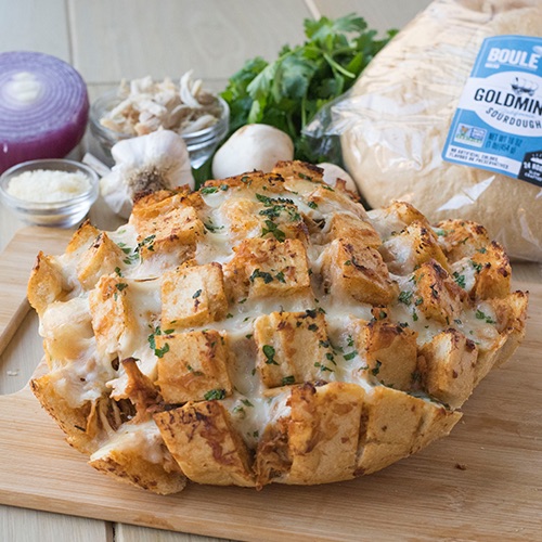 BBQ Chicken Pull-Apart Sourdough Boule | Goldminer Bakery